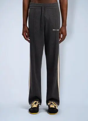 Palm Angels Classic Logo Knit Track Pants - Gray
