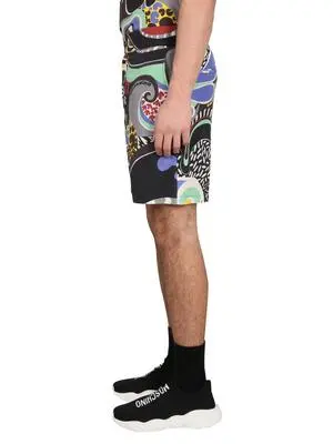 Moschino Psychedelic Print Bermuda Shorts - Multicolor