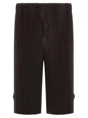 Issey Miyake Wear Or Wrap' Bermuda Shorts - Brown