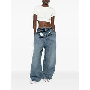 Attico Denim Wide-leg Jeans - Blue