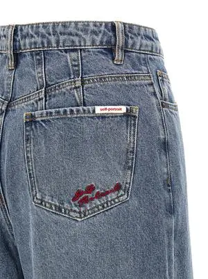 SELF-PORTRAIT Barrel Leg' Jeans