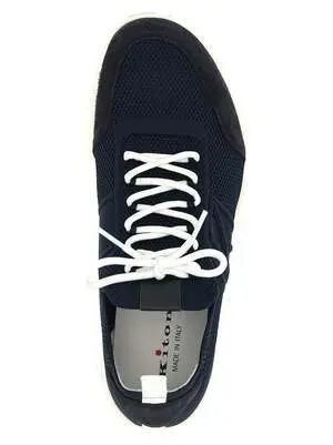 Kiton Technical Cotton Sneakers - Blue