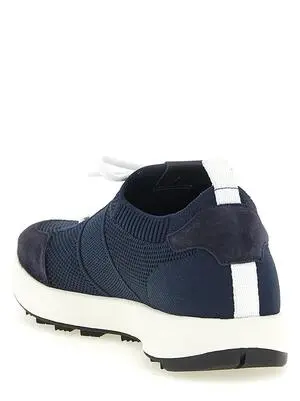 Kiton Technical Cotton Sneakers - Blue