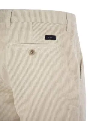 FAY Slim Corduroy Trousers