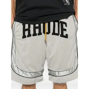 Rhude Contrast Trim Mesh Track Shorts