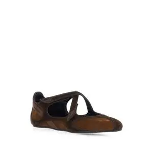 Attico Suede Ballet Flats - Brown