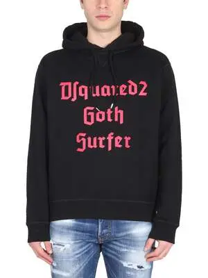 Dsquared2 Sweatshirt With Logo Print - Black