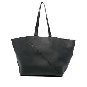 Fendi Leather Tote Bag - Black