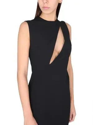 Versace Sleeveless Cutout Midi Dress