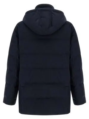 Brunello Cucinelli Wool Flannel Parka