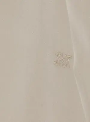 Max Mara Silk Embroidered Tank - Cream