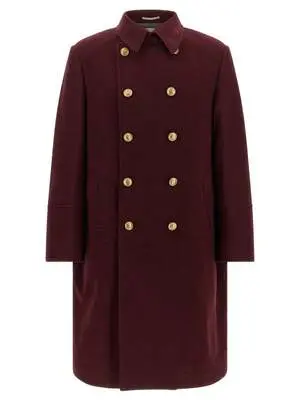Brunello Cucinelli Cashmere Double-breasted Coat - Multicolor