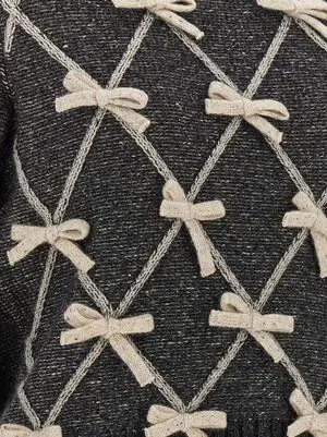 Moschino Bow Sweater - Gray