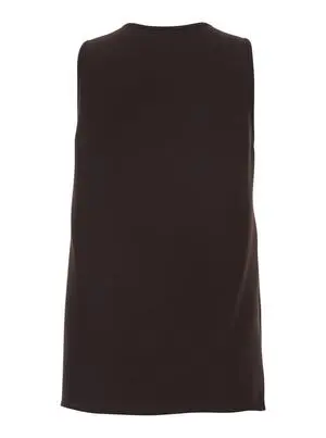 P.a.r.o.s.h Sleeveless Tech Fabric Top - Brown