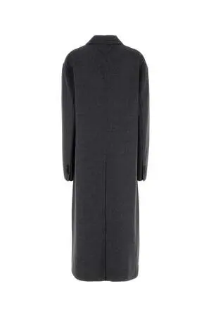 Prada Dark Grey Wool Blend Coat