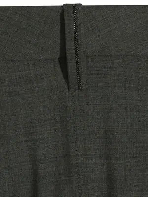 Brunello Cucinelli Wool Blend Midi Skirt
