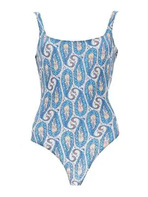 Etro Floral Paisley One-piece Swimsuit - Blue