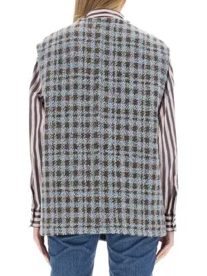 Etro Houndstooth Over Vest - Multicolor