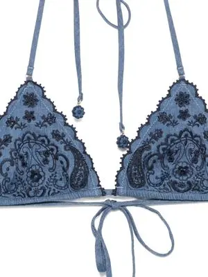 Zimmermann Aster Denim Bikini Set