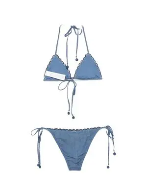 Zimmermann Aster Denim Bikini Set