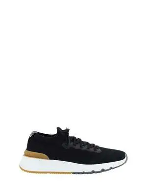 Brunello Cucinelli Cotton Sneakers - Black