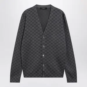 Gucci Wool And Silk Cardigan - Gray