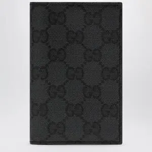 Gucci Essence Classic Card Holder In Gg Fabric - Black