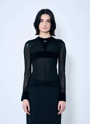 JEAN PAUL GAULTIER Open-knit Sweater - Black