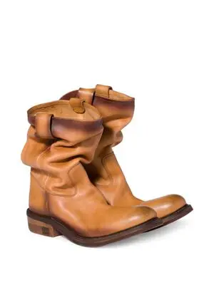 Miu Miu Foule Leather Boots - Multicolor