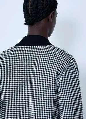 JIL SANDER Houndstooth Zip-up Shirt