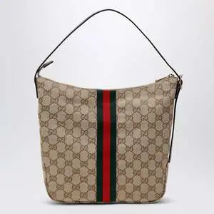 Gucci Gg Monogram Lunetta Shoulder Bag - Cream