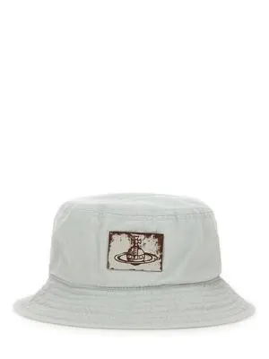 VIVIENNE WESTWOOD Bucket Hat With Logo - White