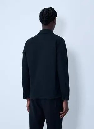 Stone Island Logo Patch Shirt - Black