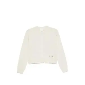 A.p.c. Neutrals Knitwear Cardigans - Cream