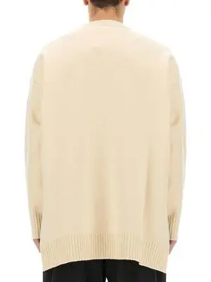 JIL SANDER Jersey With Embroidery - Cream