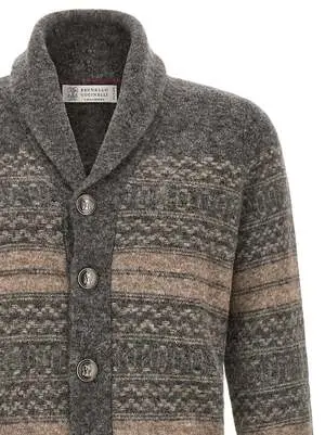 Brunello Cucinelli Nordic Jacquard' Cardigan