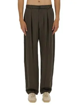 LEMAIRE Relaxed Pants With Belt - Multicolor