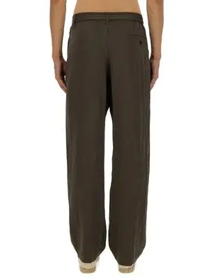 LEMAIRE Belted Relaxed Trousers - Multicolor