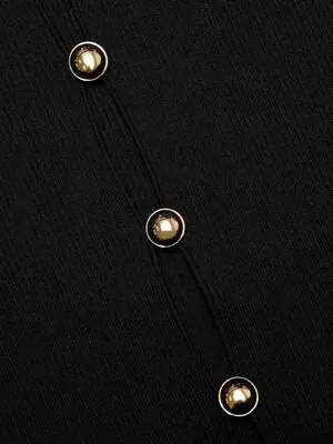 SELF-PORTRAIT Button Down Knit Top