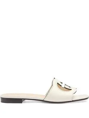 Gucci Cut Leather Flat Sandals - Multicolor