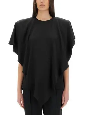 Stella McCartney Draped Cape Effect Top