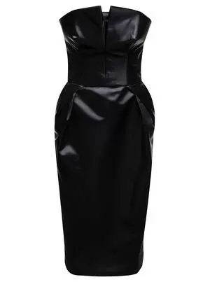 MAISON MARGIELA Back Sleeveless Bustier Midi Dress In Acetate - Multicolor
