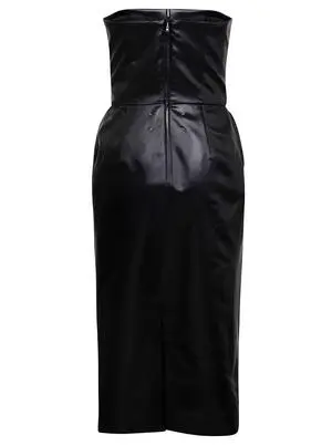 MAISON MARGIELA Sleeveless Bustier Midi Dress