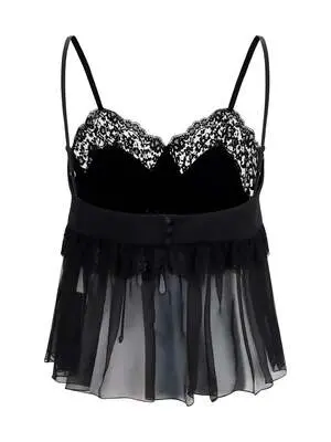 Chloé Crêpe De Chine Camisole Top - Black