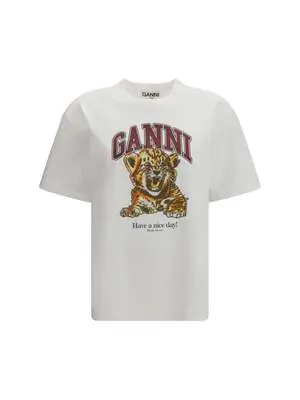 GANNI Beaded Tiger T-shirt
