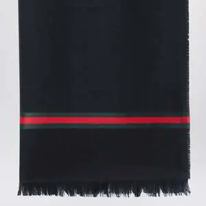 Gucci Midnight Wool And Silk Stole