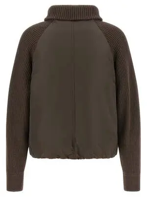 Brunello Cucinelli Knit Insert Down Jacket