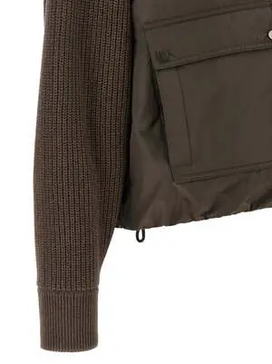 Brunello Cucinelli Knit Insert Down Jacket
