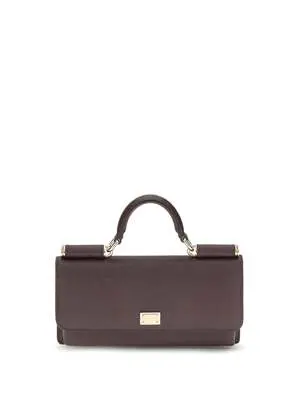 Dolce & Gabbana Micro Sicily Shoulder Bag - Brown
