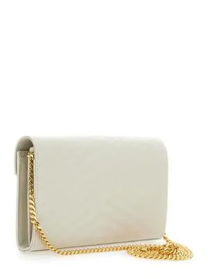 Saint Laurent Cassandre Pouch - White